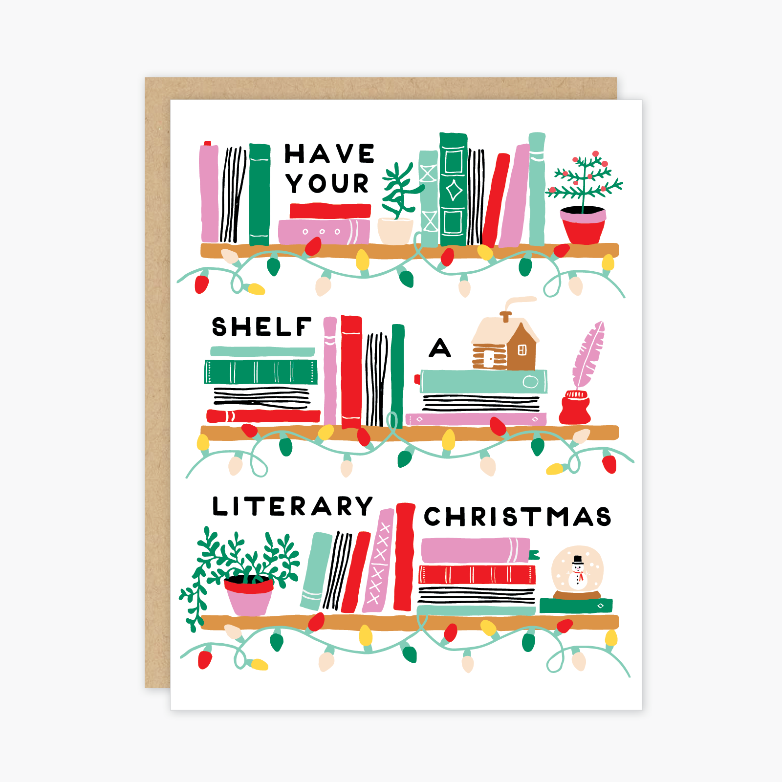 Literary Christmas Card – Party of One